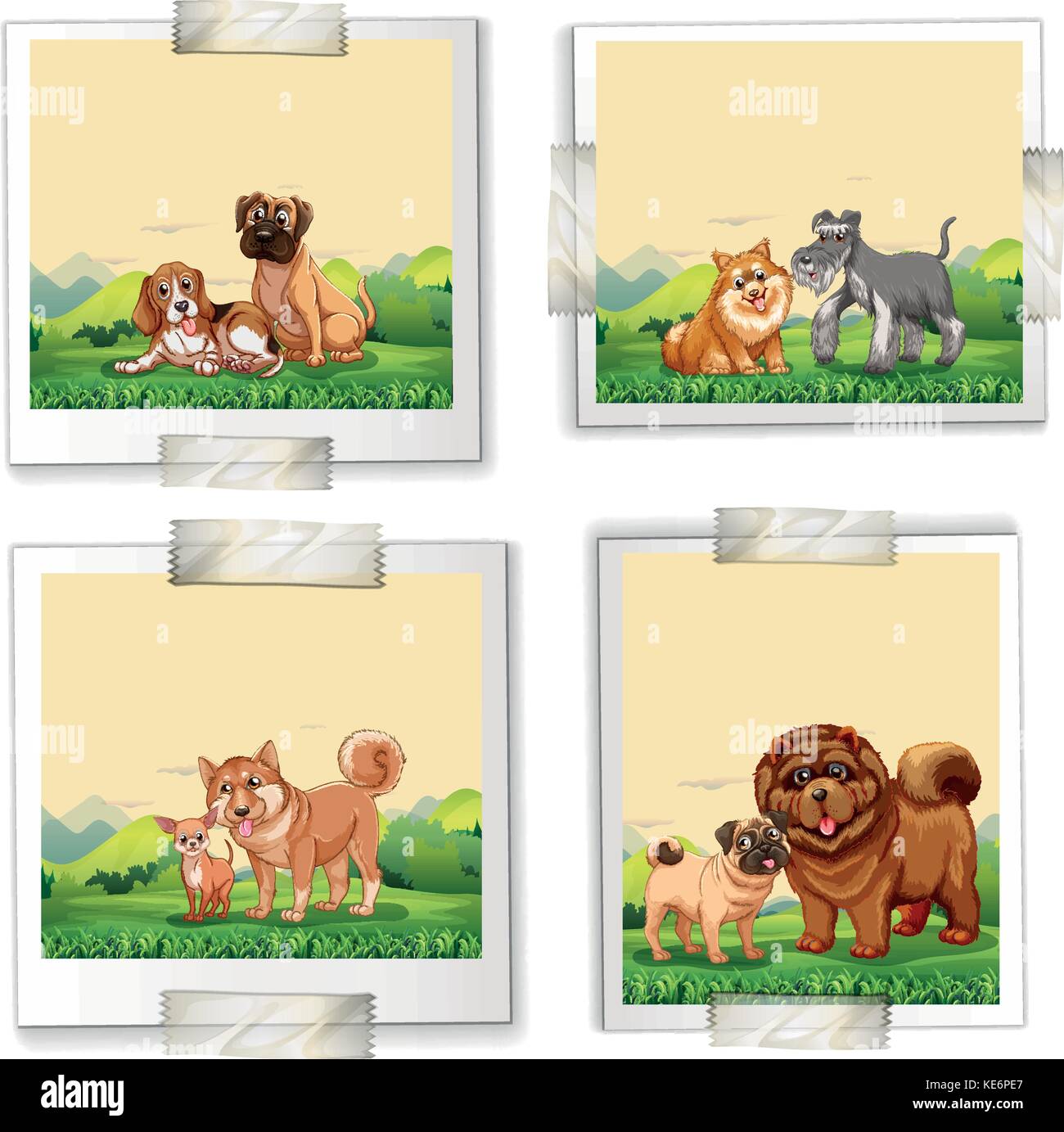 Adorable puppy photos Stock Vector Images - Alamy