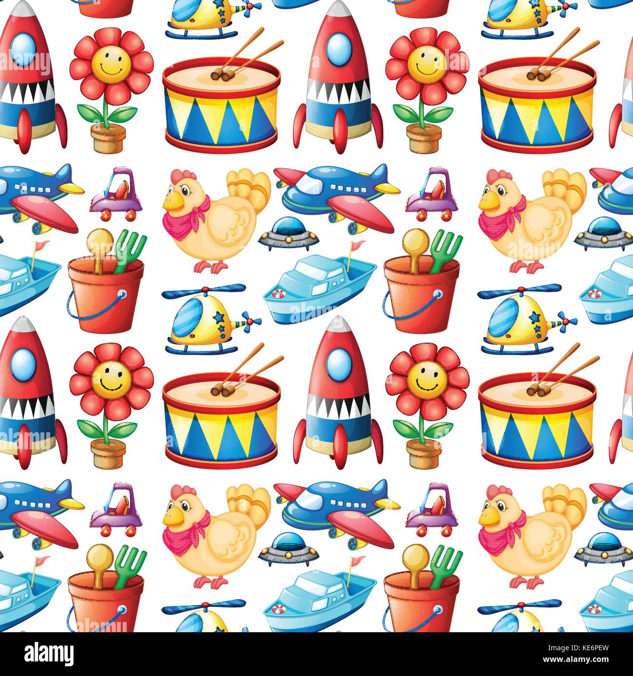 Toy boat on car Stock Vector Images - Alamy