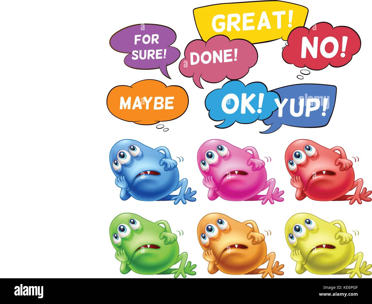 Monster bubbles Stock Vector Images - Alamy