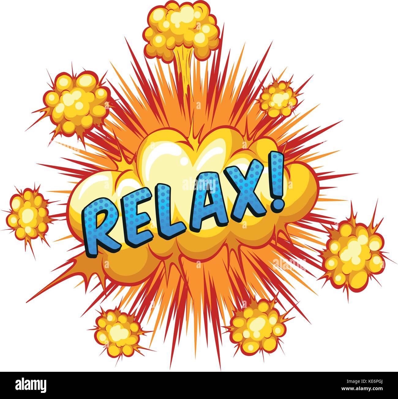 Word relax with explosion background Stock Vector Image & Art - Alamy