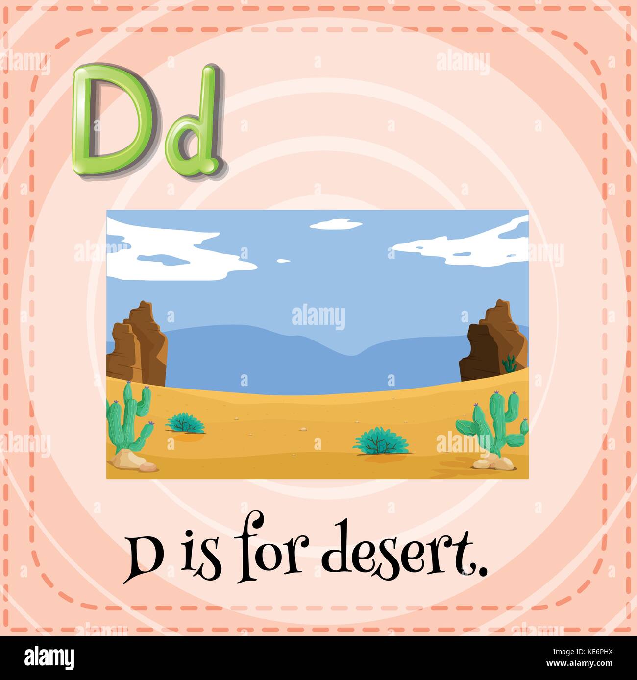 D is for desert Stock Vector Image & Art - Alamy