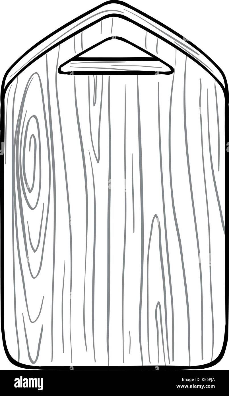 Chopping board on a white background Stock Vector Image & Art - Alamy