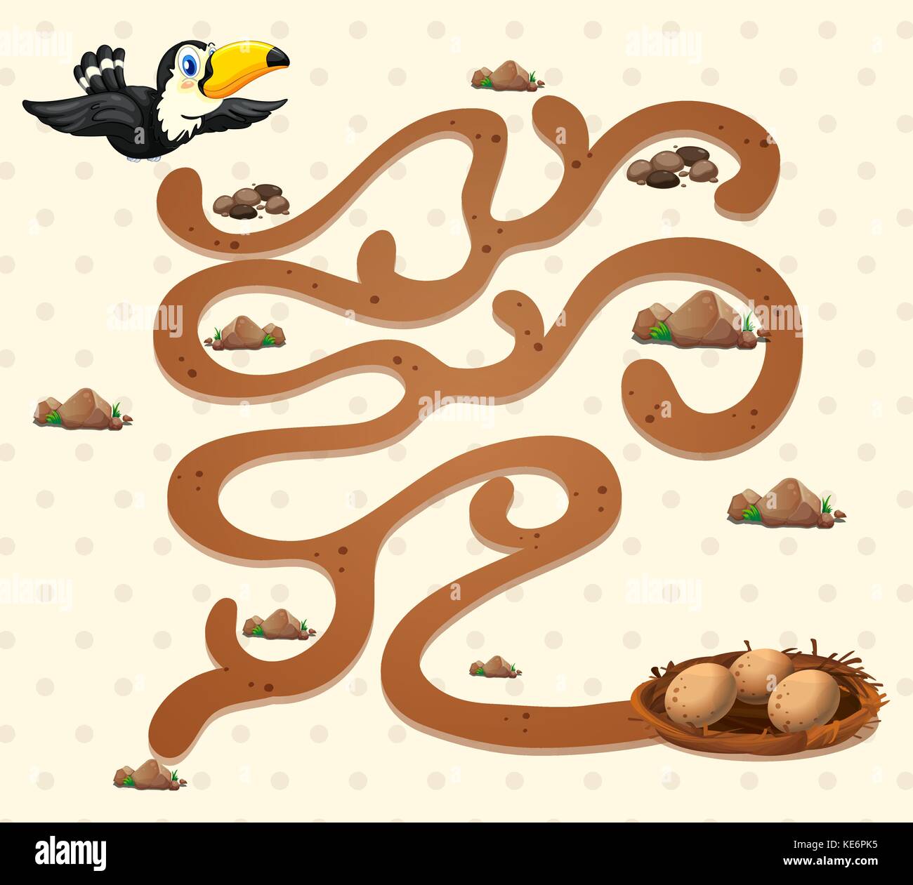 Illustration of a puzzle game template Stock Vector Image & Art - Alamy