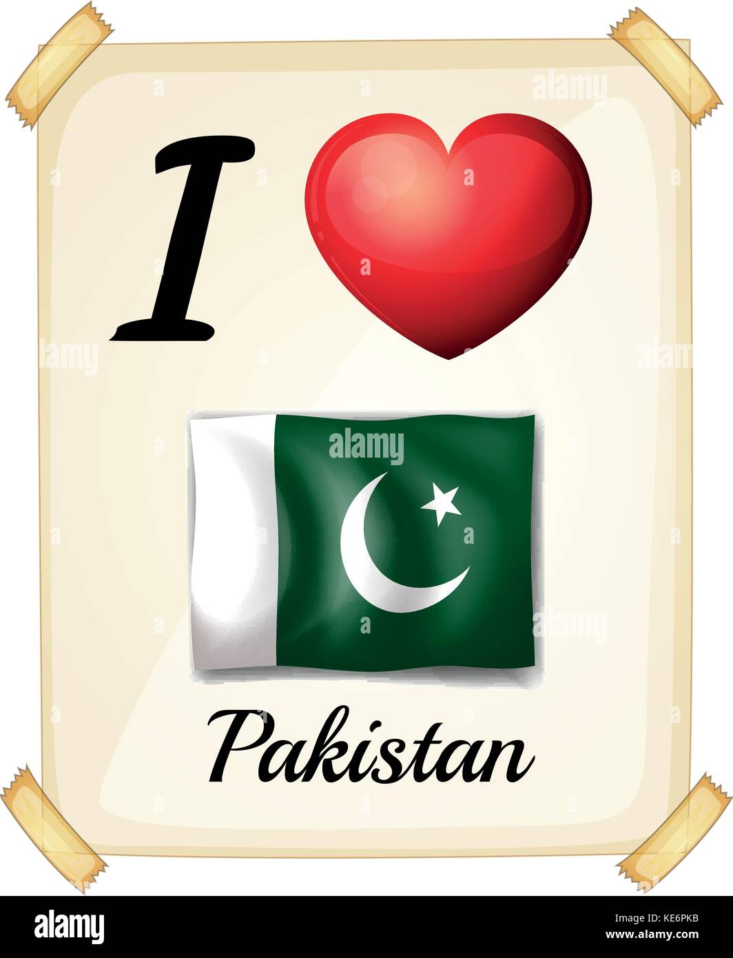 I love Pakistan sign on the wall Stock Vector Image & Art - Alamy