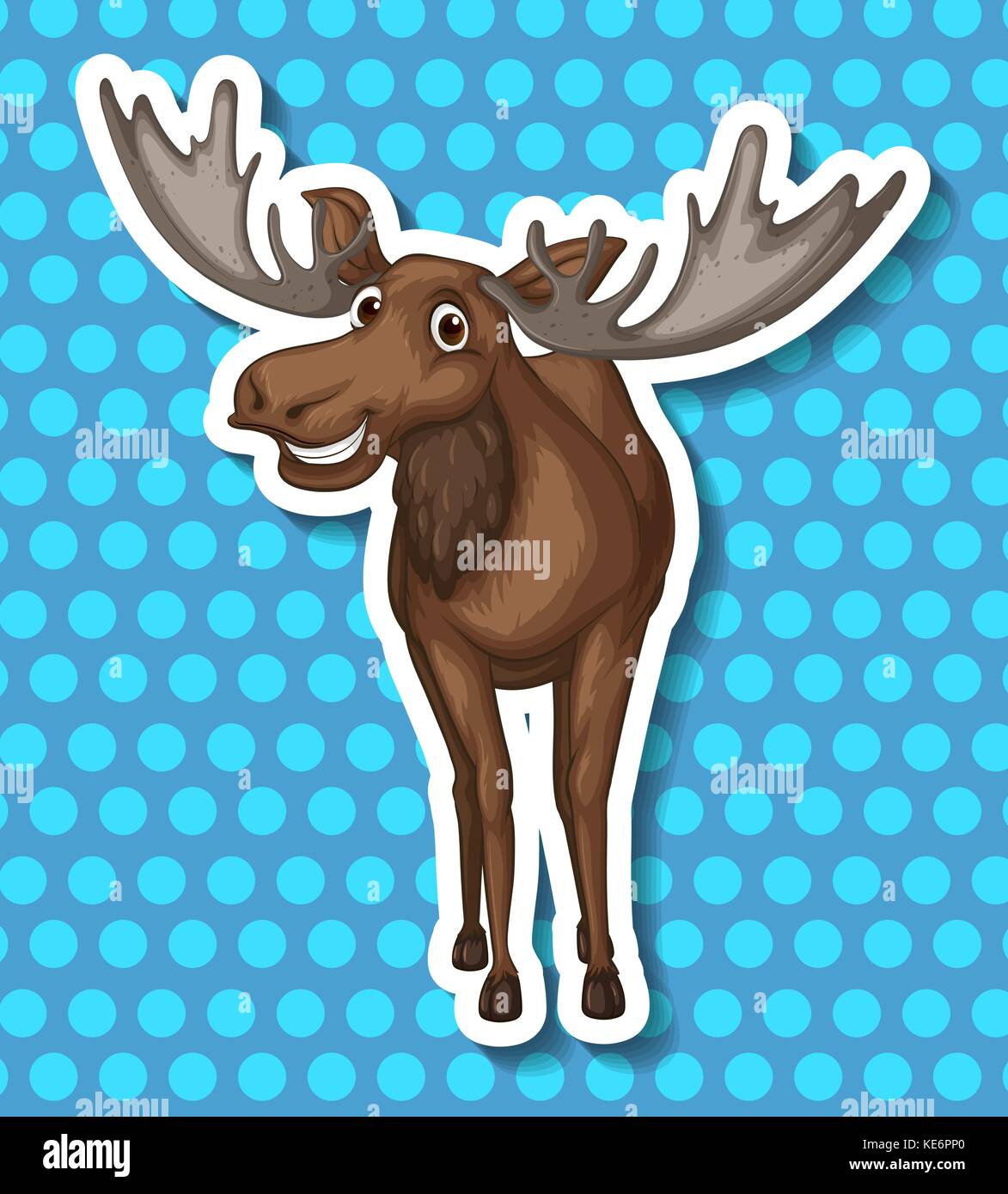 Cartoon smiling moose hi-res stock photography and images - Alamy