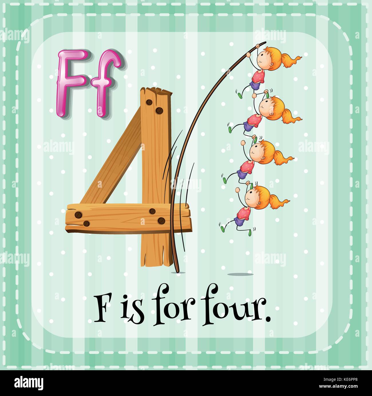 Flashcard number four hi-res stock photography and images - Alamy