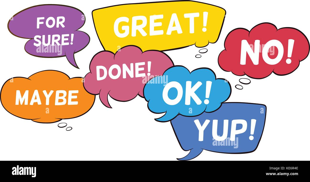 Different language bubbles Stock Vector Images - Alamy