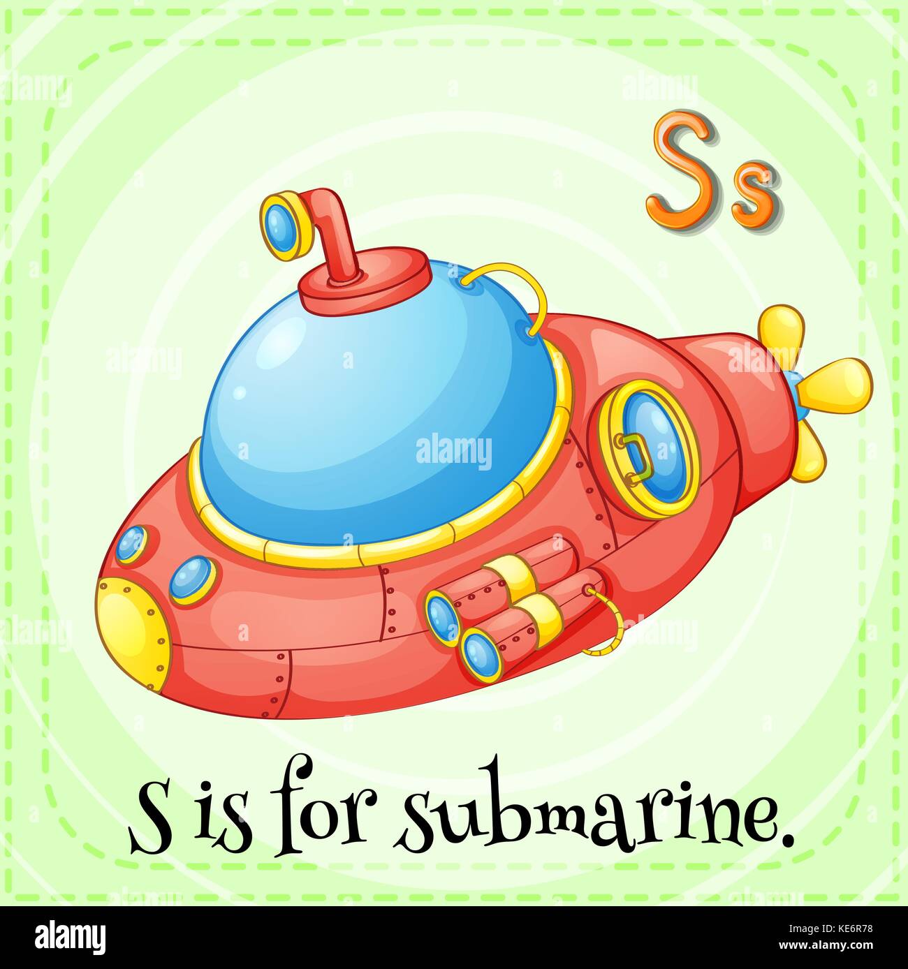 Alphabet S is for submarine Stock Vector Image & Art - Alamy