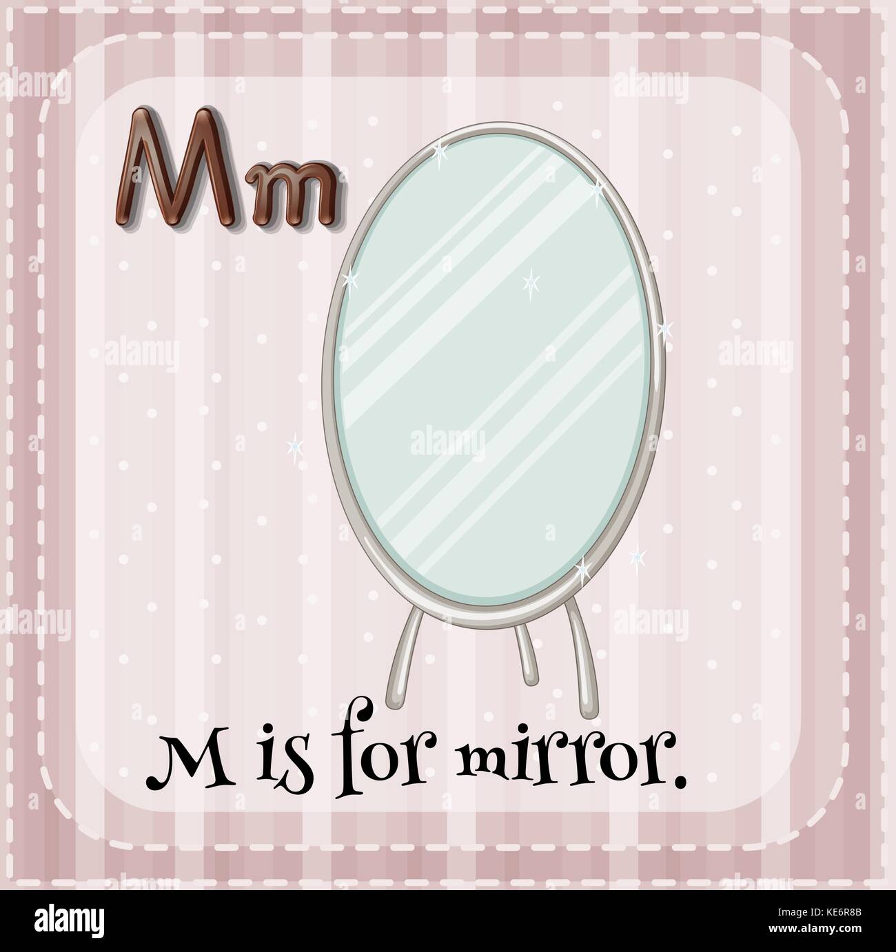 Alphabet M is for mirror Stock Vector Image & Art - Alamy