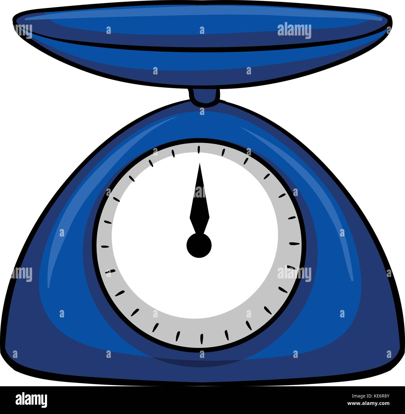 Blue measuring instrument with scales and tray Stock Vector Image & Art ...