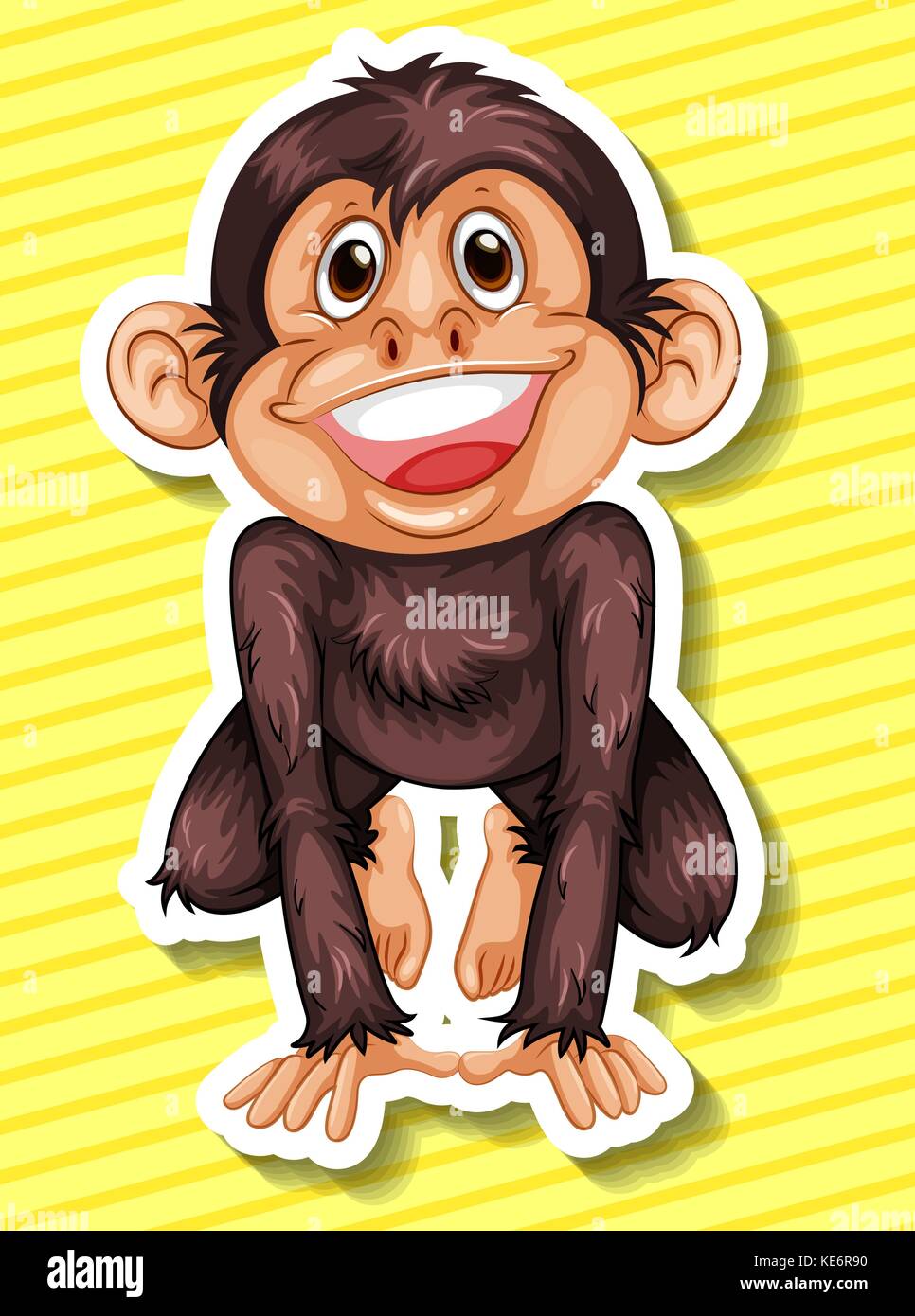 Cartoon Smiling Gibbon High Resolution Stock Photography and Images - Alamy