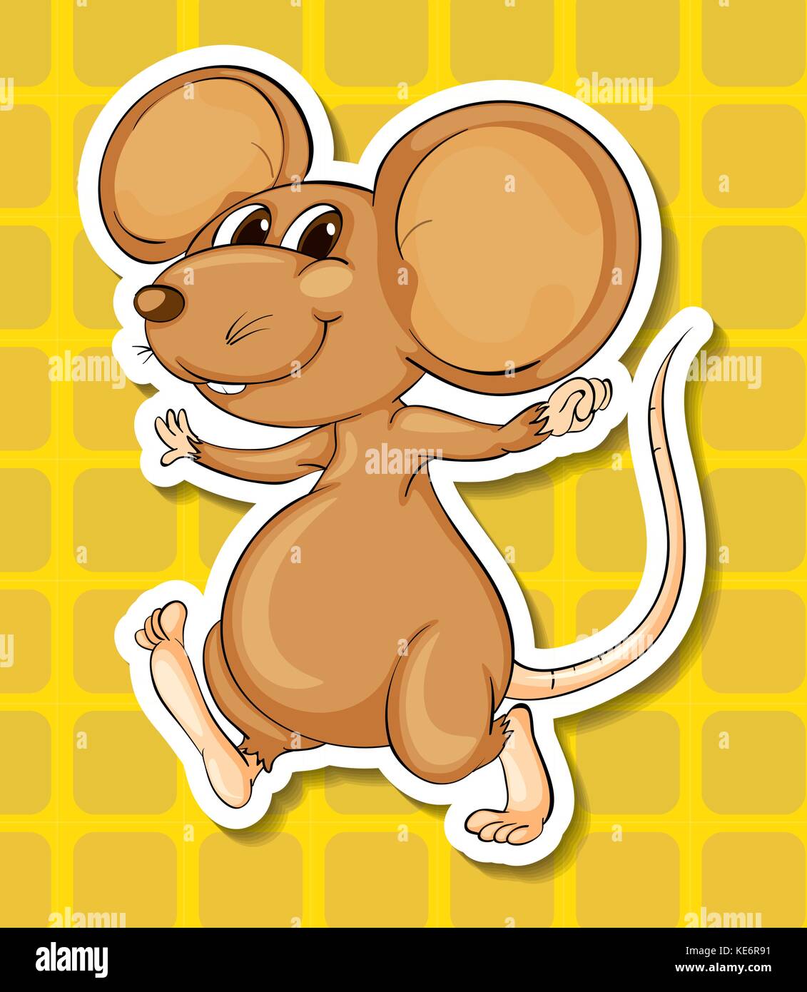 Illustration of a close up mouse smiling Stock Vector Image & Art - Alamy