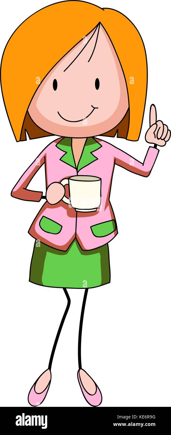 One person holding cup Stock Vector Images - Alamy