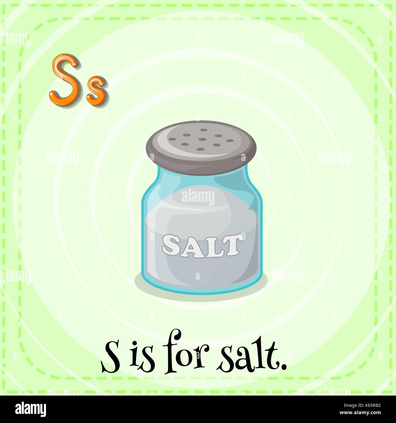 Alphabet S is for salt Stock Vector Image & Art - Alamy