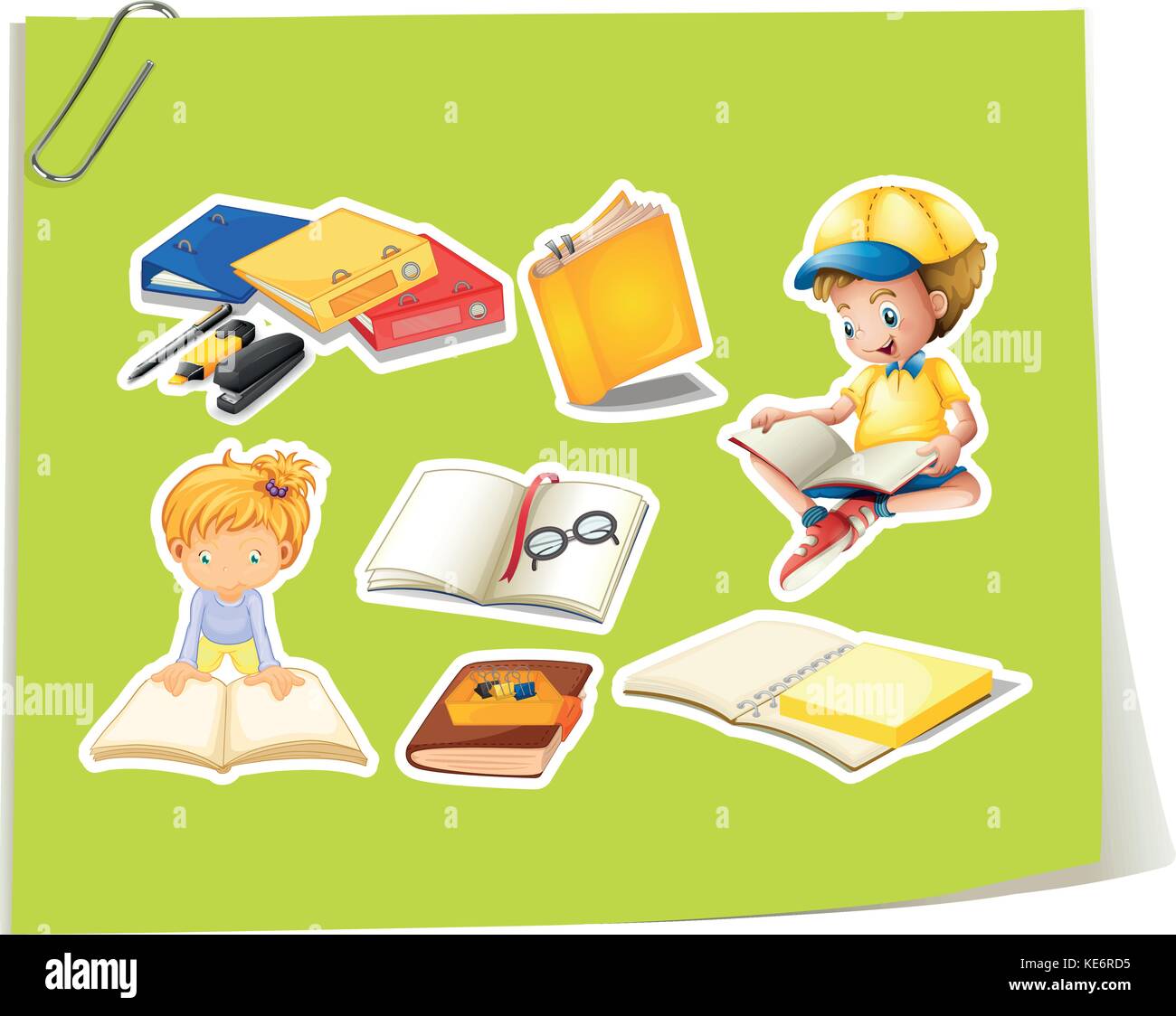 Boy folders Stock Vector Images - Alamy