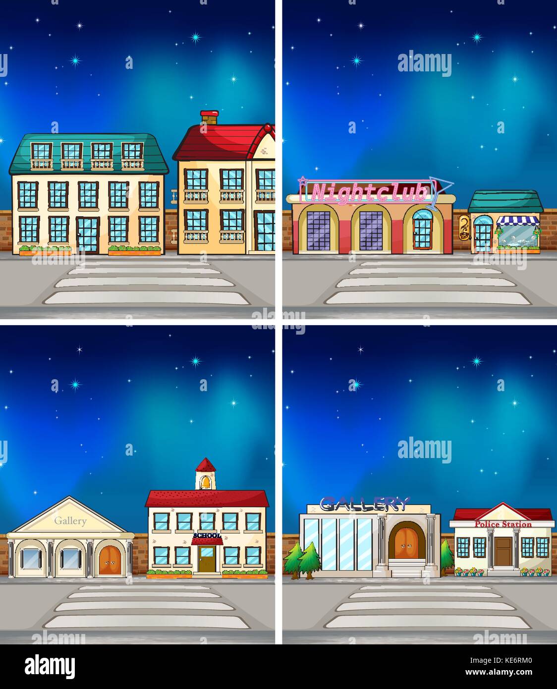 Shops environment Stock Vector Images - Alamy