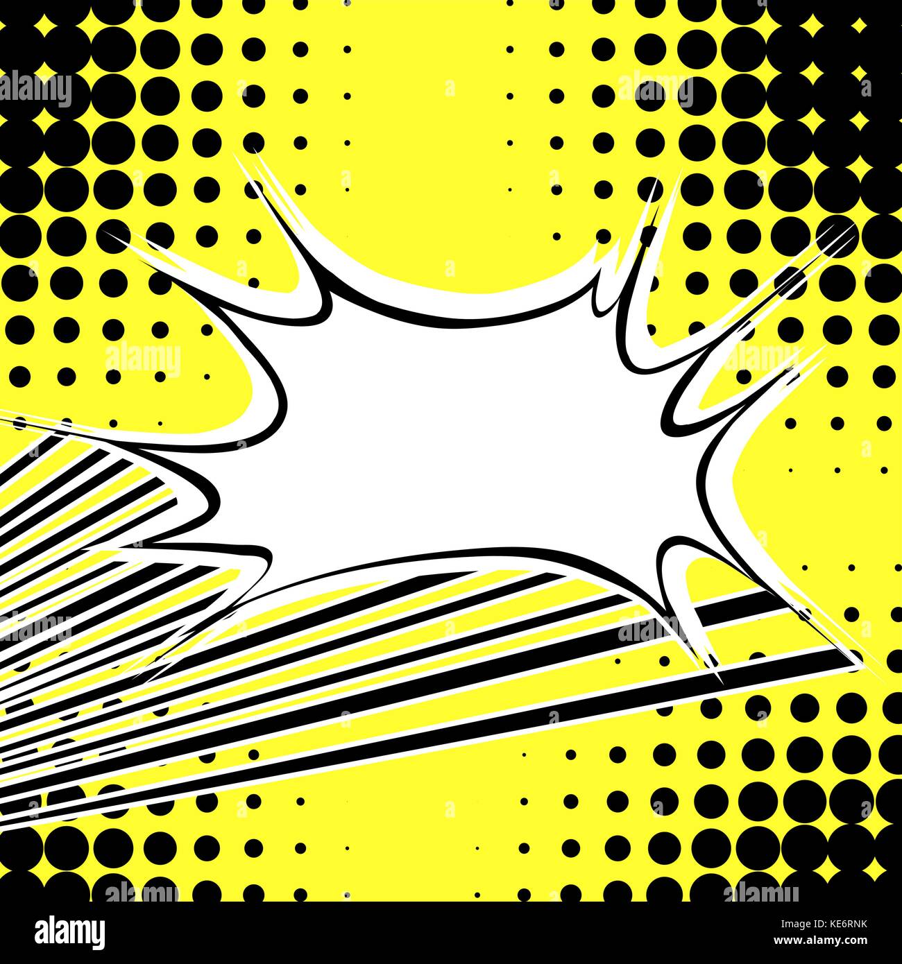 Blank comic balloon with yellow background Stock Vector Image & Art - Alamy