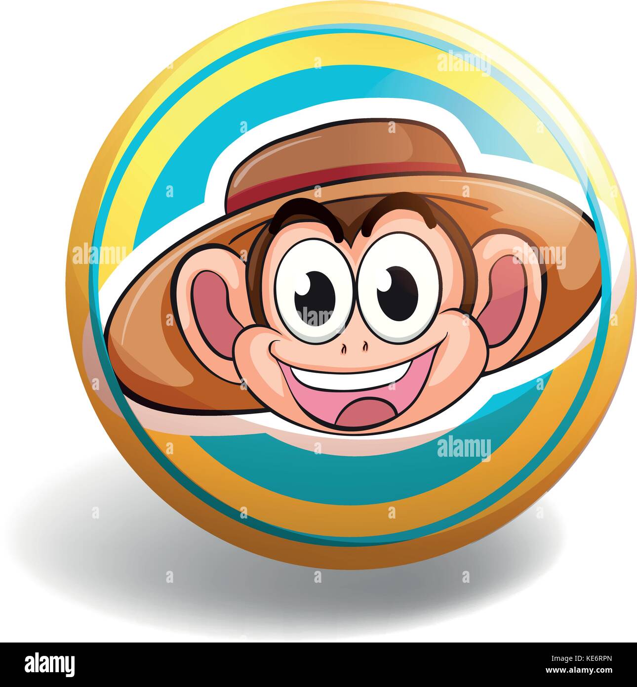 Cartoon monkey wearing hat hi-res stock photography and images - Alamy