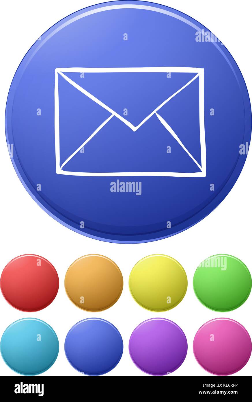 color icons of letter Stock Vector Image & Art - Alamy