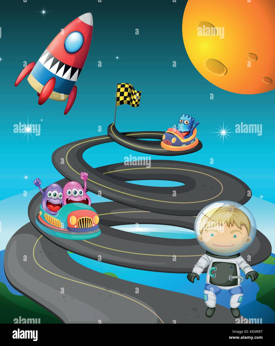 Night cars Stock Vector Images - Alamy