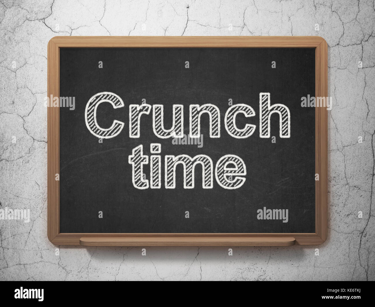 Finance concept: Crunch Time on chalkboard background Stock Photo - Alamy