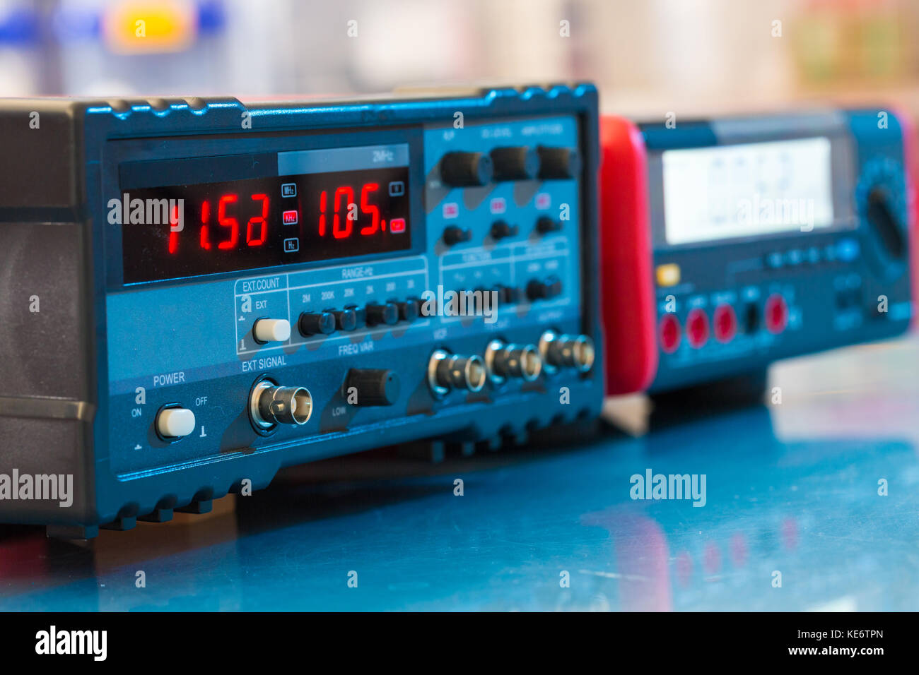 Electronic device for measuring electrical signals Stock Photo - Alamy