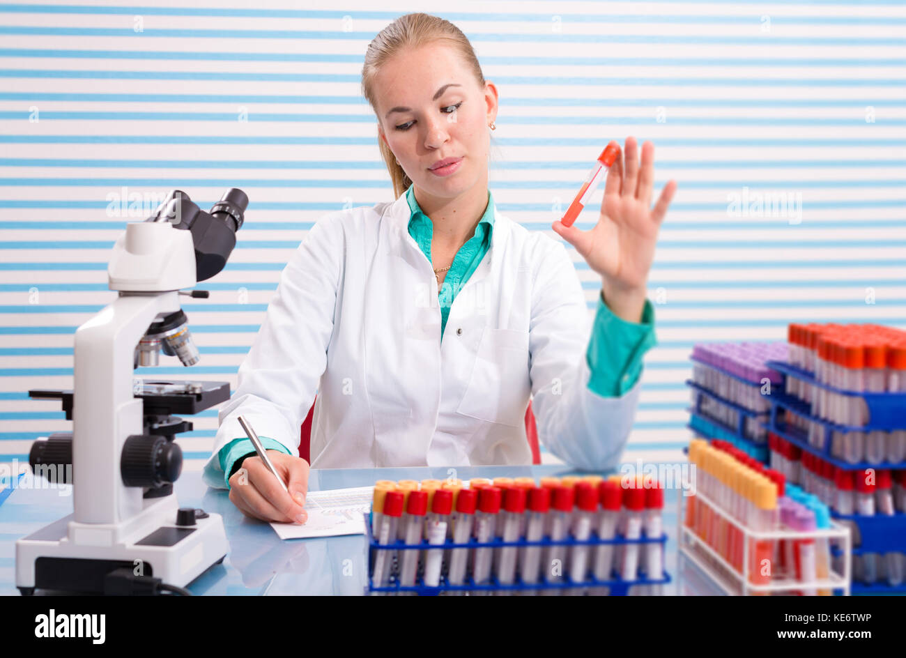 Nurse clinical tests hi-res stock photography and images - Alamy