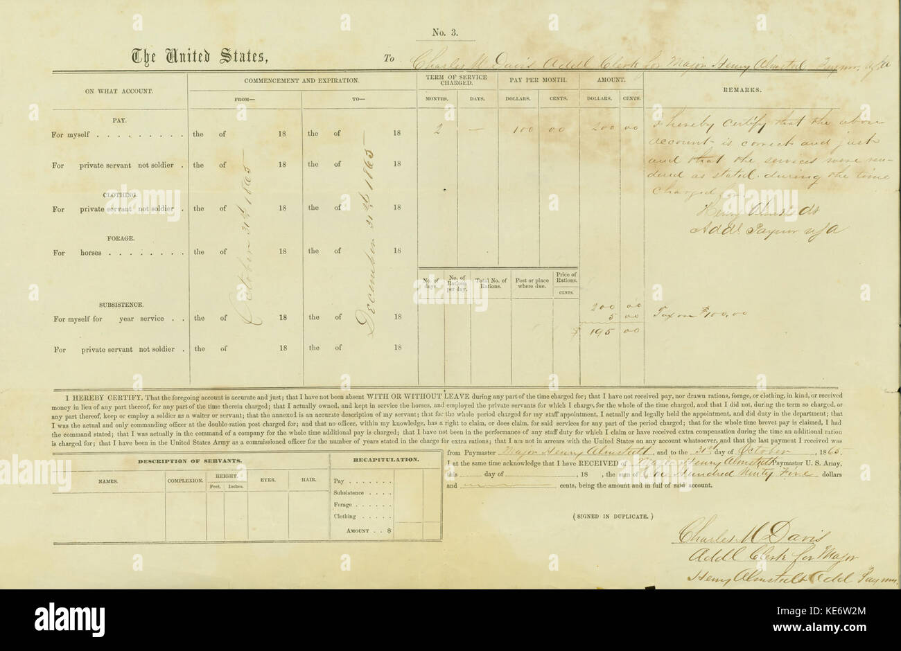 Charles henry davis hi-res stock photography and images - Alamy
