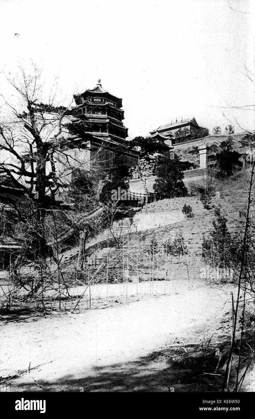 Summer garden retreat Black and White Stock Photos & Images - Alamy