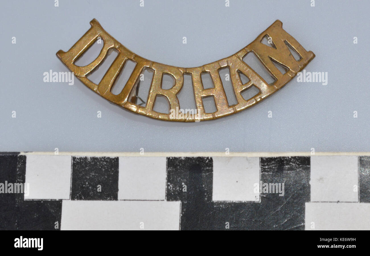 World War I Durham Light Infantry Regiment Shoulder Title Stock Photo ...