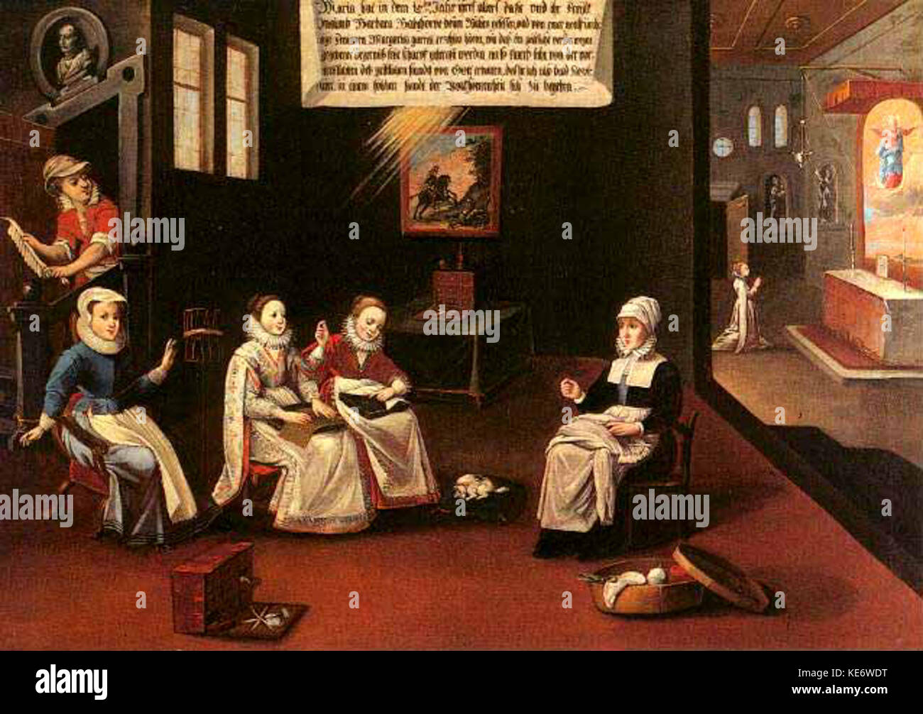 Painted Life of Mary Ward 09 Stock Photo - Alamy