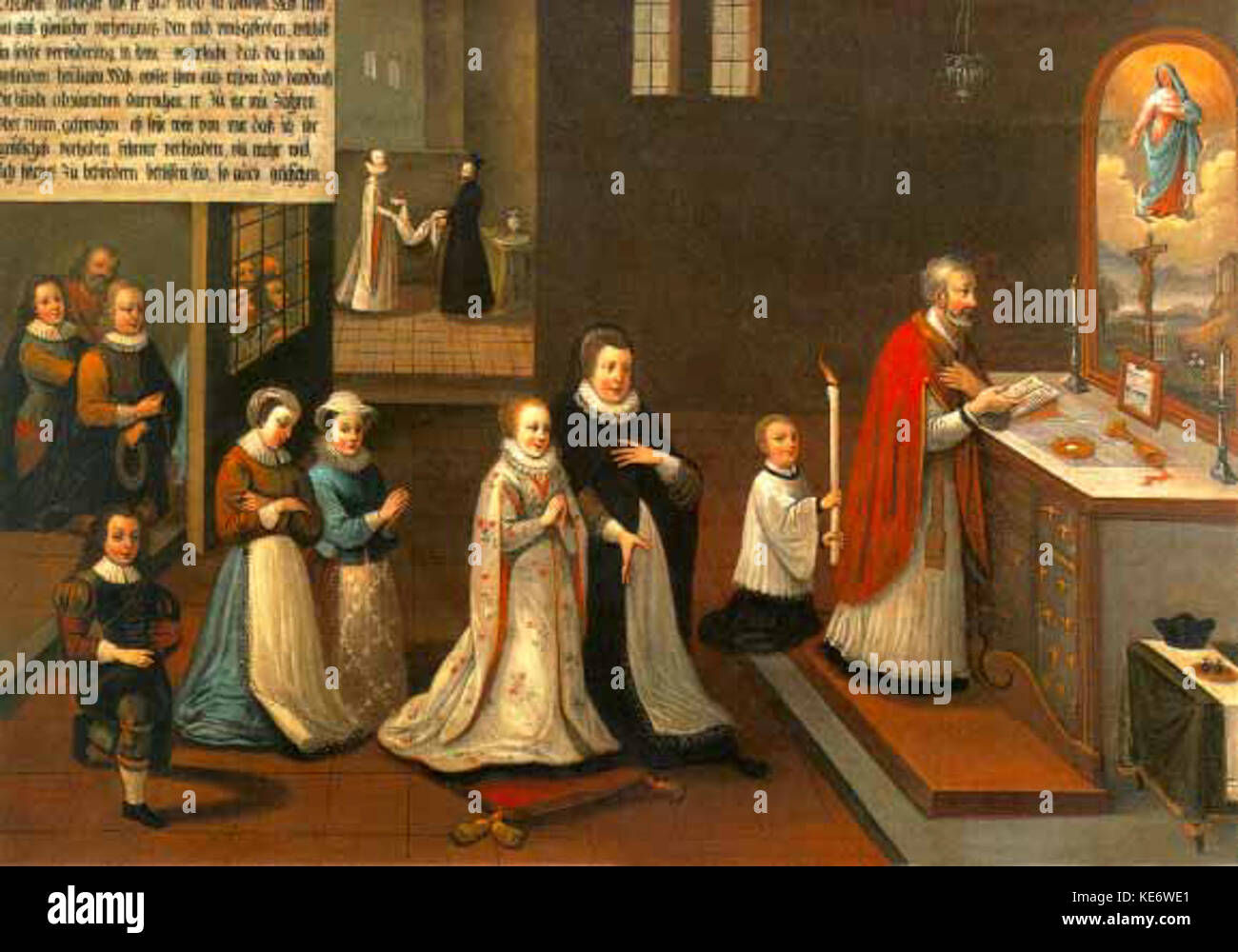 Painted Life of Mary Ward 14 Stock Photo - Alamy