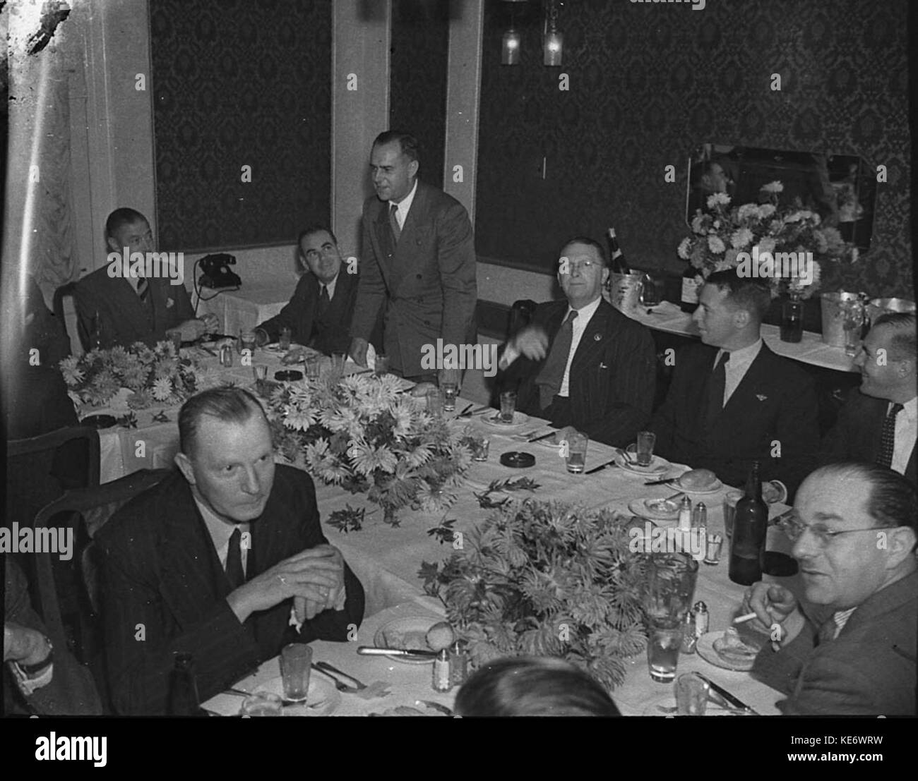 29380 21 Club Dinner Ushers Hotel Stock Photo - Alamy