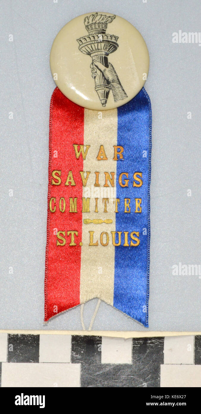World War I St. Louis War Savings Committee Pin Stock Photo - Alamy