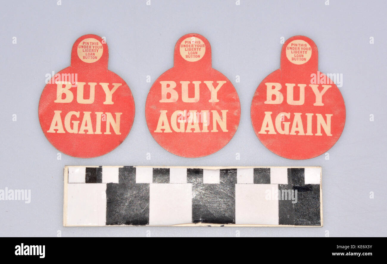 World War I Liberty Loan Tags Stock Photo - Alamy