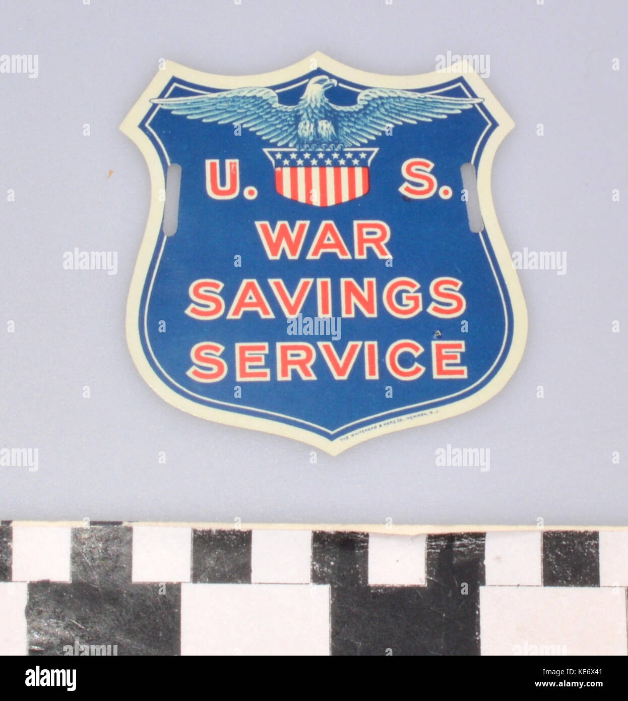 World War I US War Savings Service Tag Stock Photo - Alamy