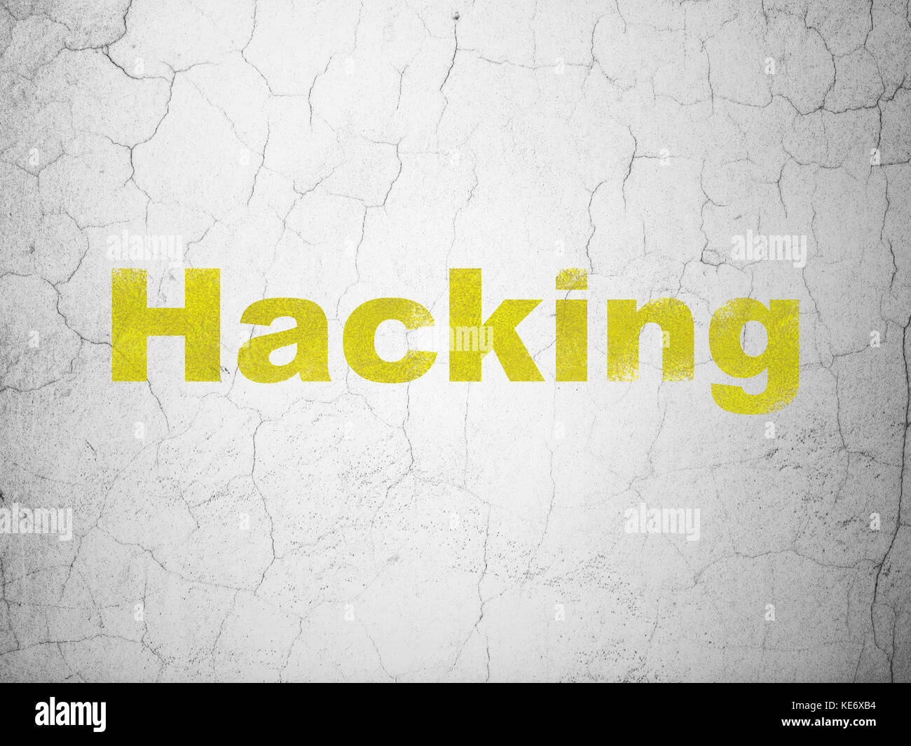 Privacy concept: Hacking on wall background Stock Photo - Alamy
