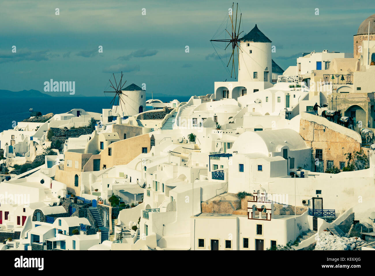 Architecture of Oia city on Santorini island, Greece Stock Photo - Alamy