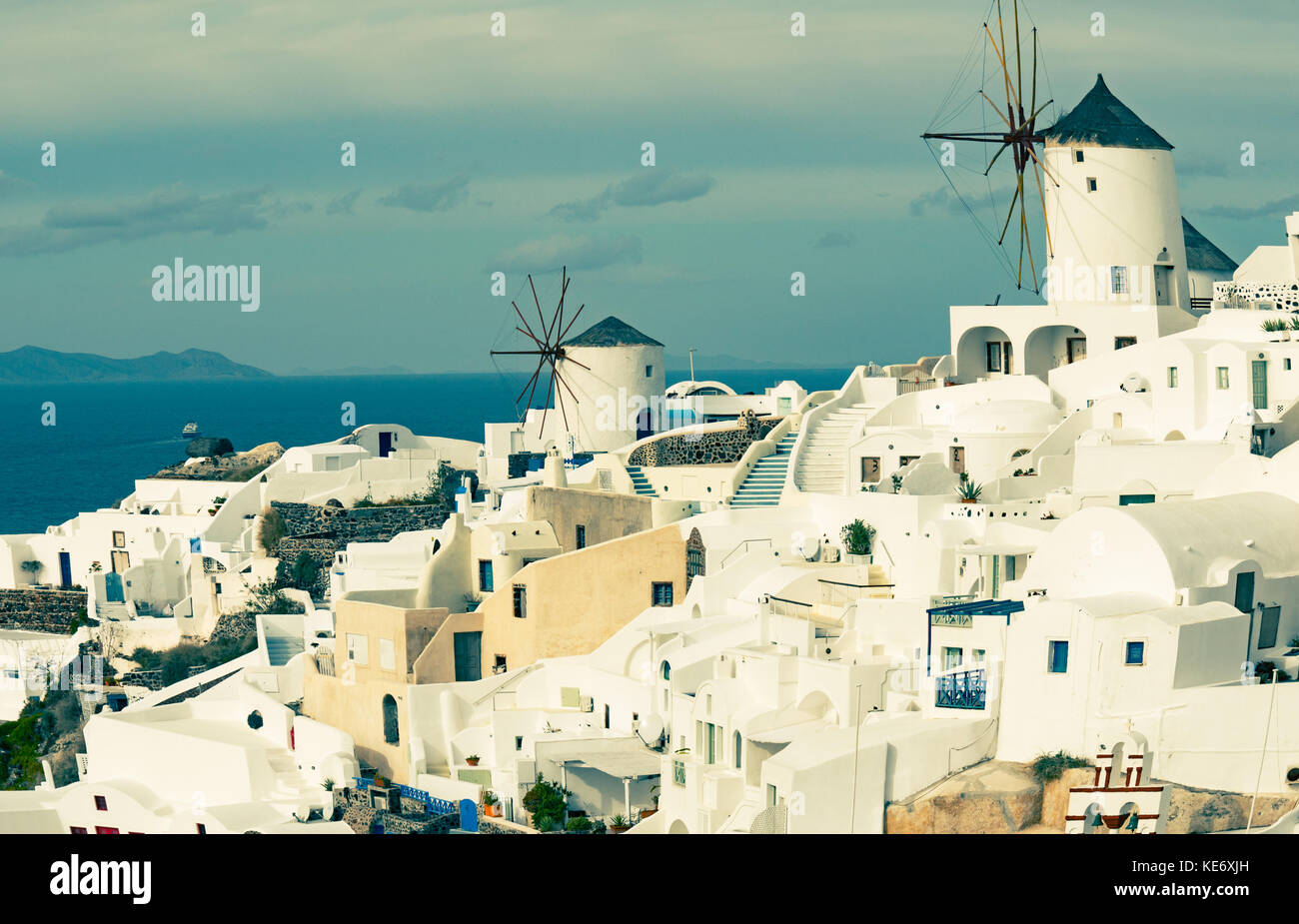Architecture of Oia city on Santorini island, Greece Stock Photo - Alamy