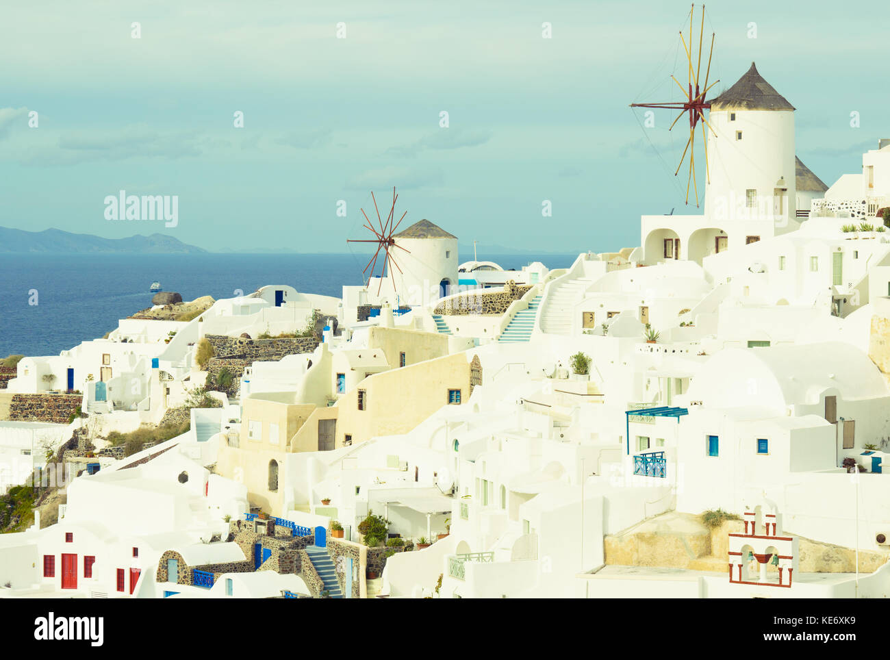 Architecture of Oia city on Santorini island, Greece Stock Photo - Alamy