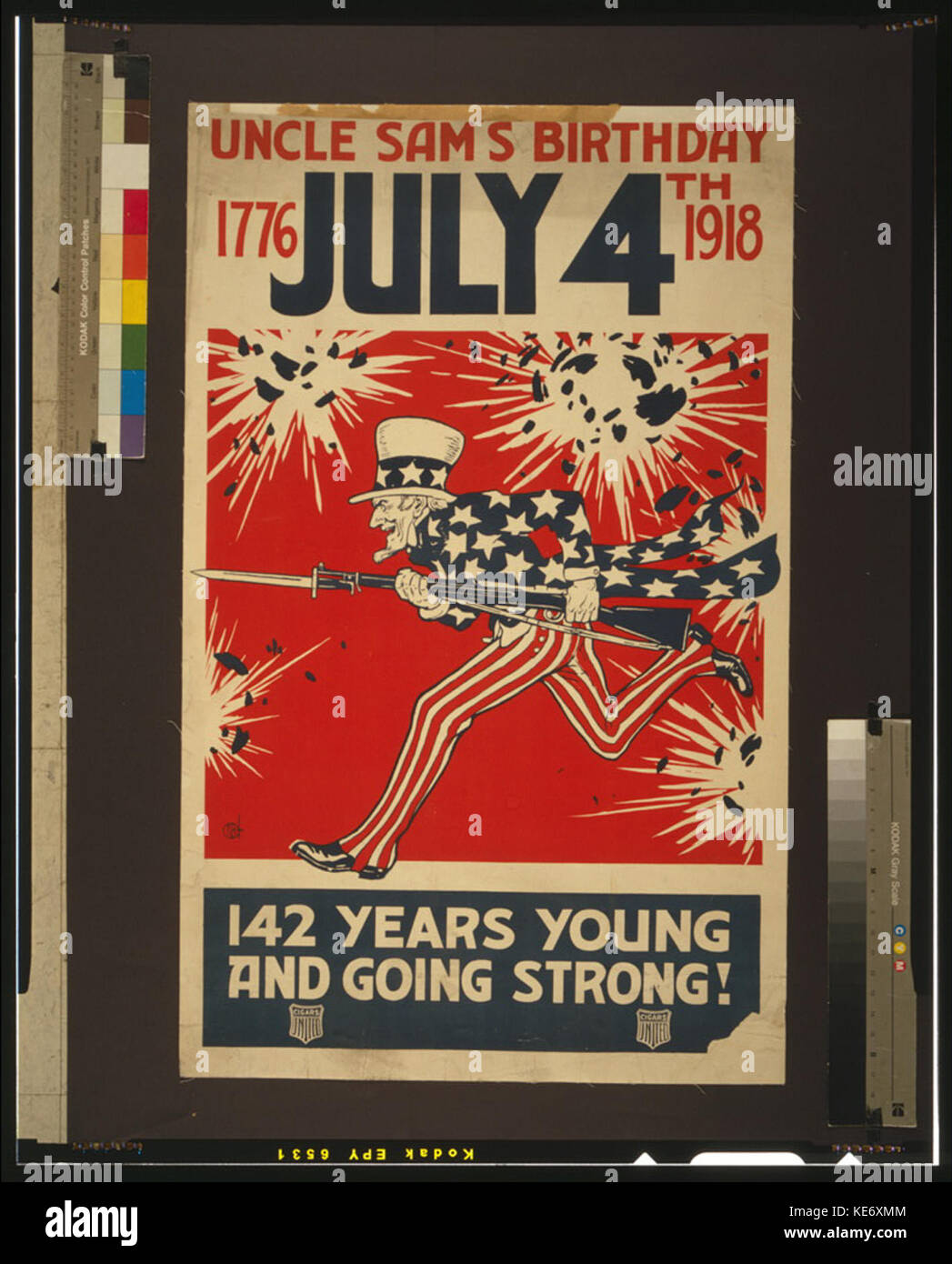 Uncle sams birthday 1776 july 4th 1918 hi-res stock photography and ...
