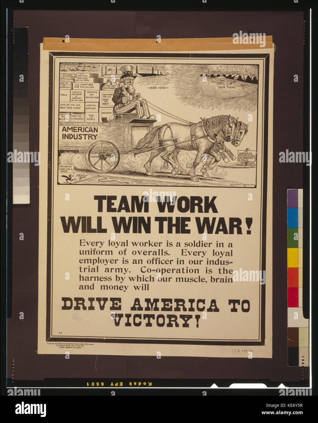 Team work will win the war! LCCN00653064 Stock Photo - Alamy