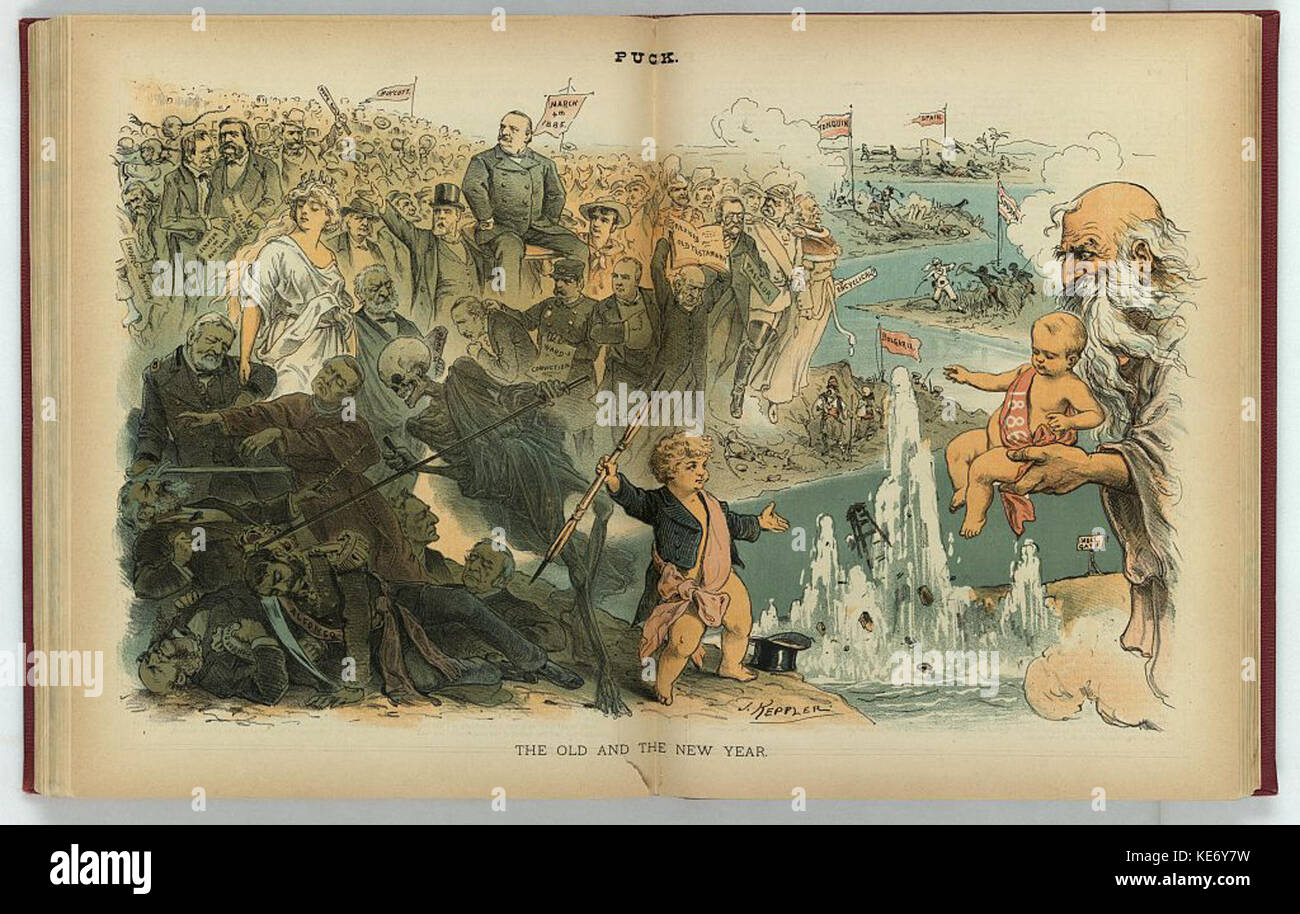 This image captures a representation of the transition from the old ...