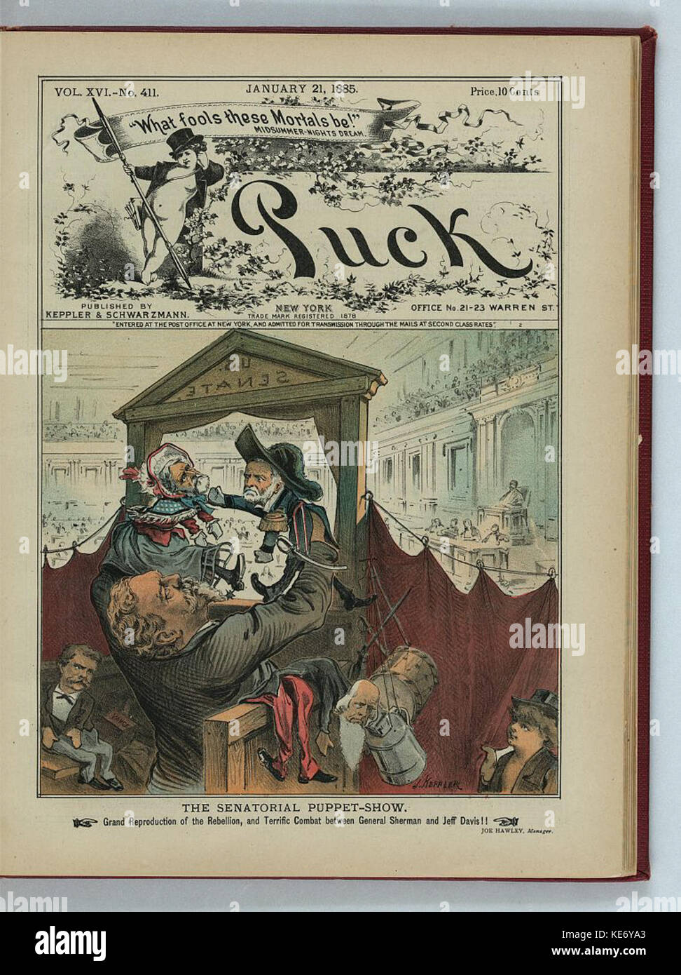 The senatorial puppet show LCCN2011661813 Stock Photo - Alamy