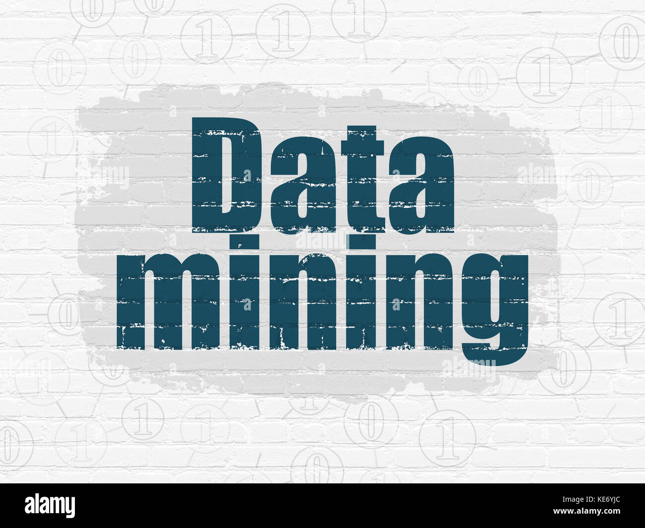 Information concept: Data Mining on wall background Stock Photo - Alamy