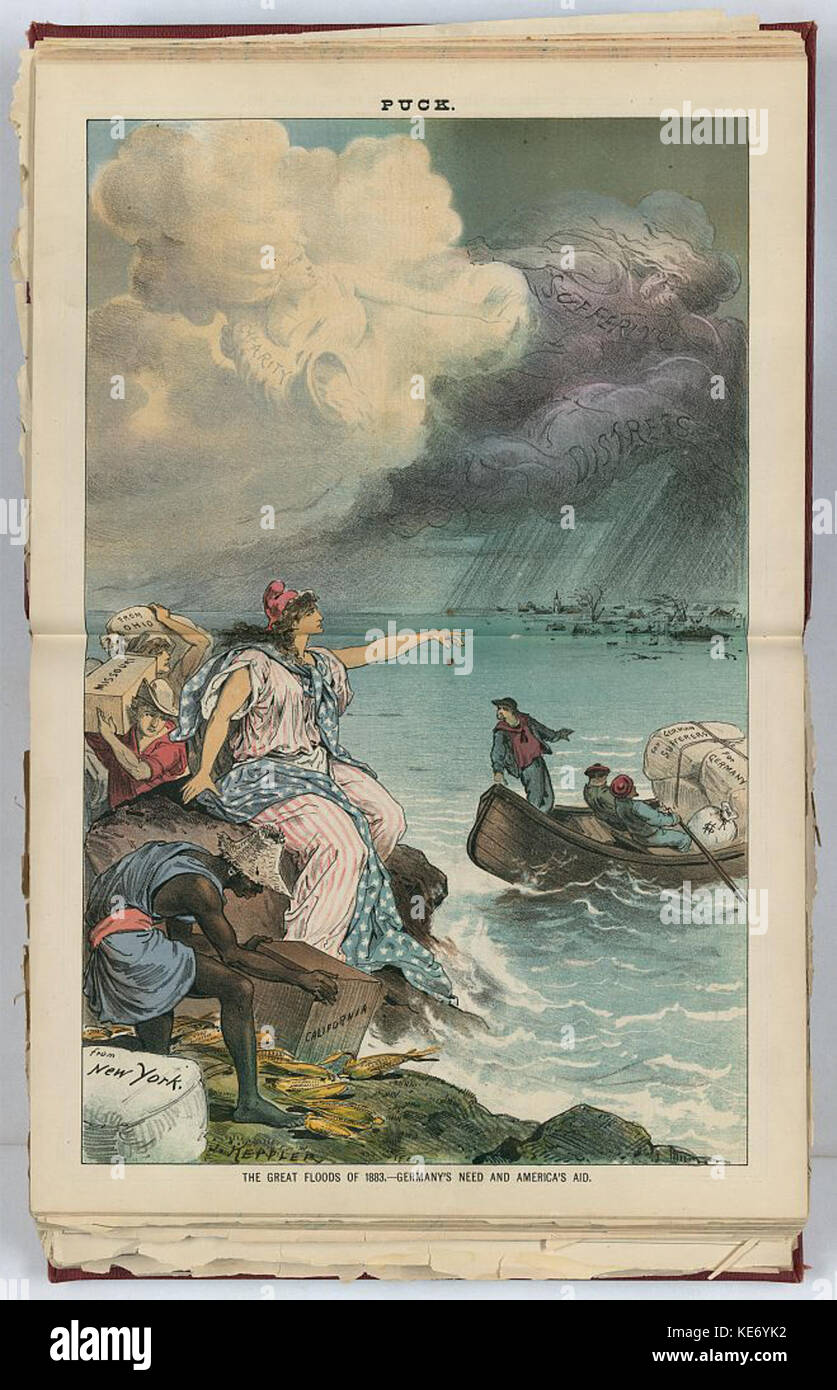 The great floods of 1883 Germany's need and America's aid ...