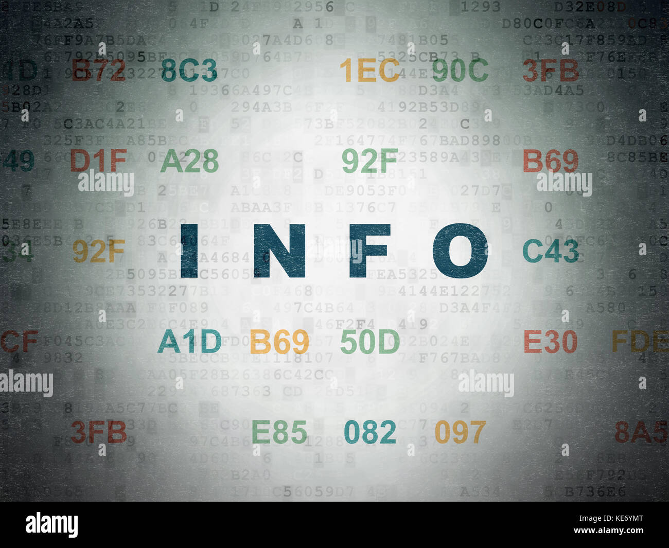 Data concept: Info on Digital Data Paper background Stock Photo - Alamy