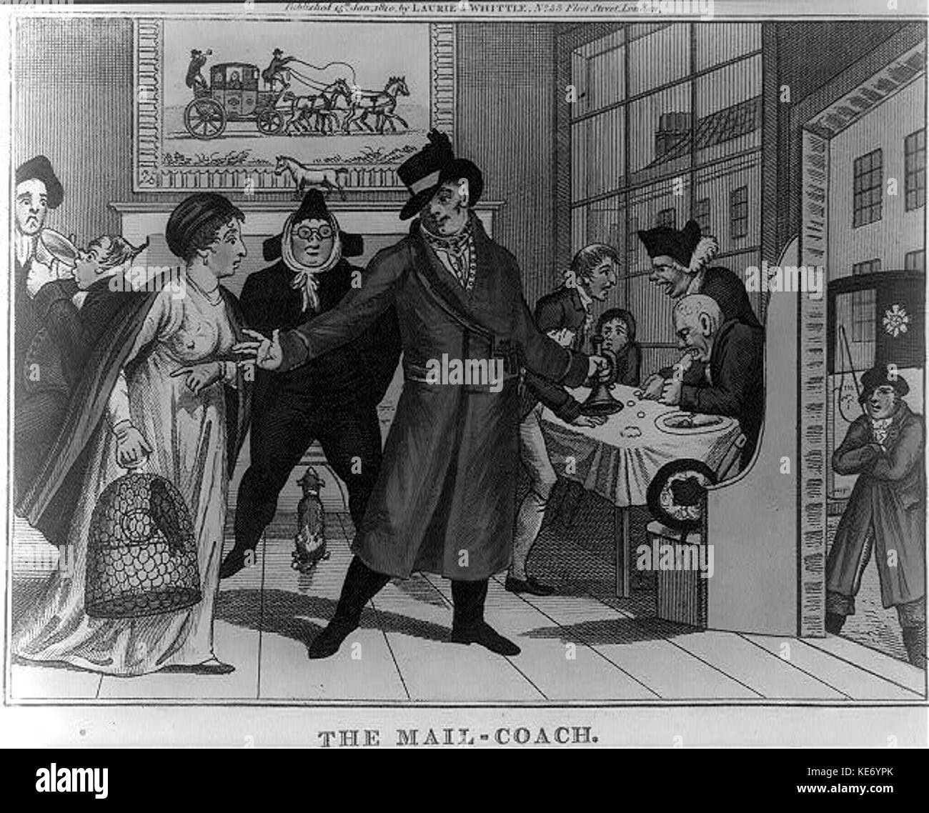 Historic mail coach Black and White Stock Photos & Images - Alamy