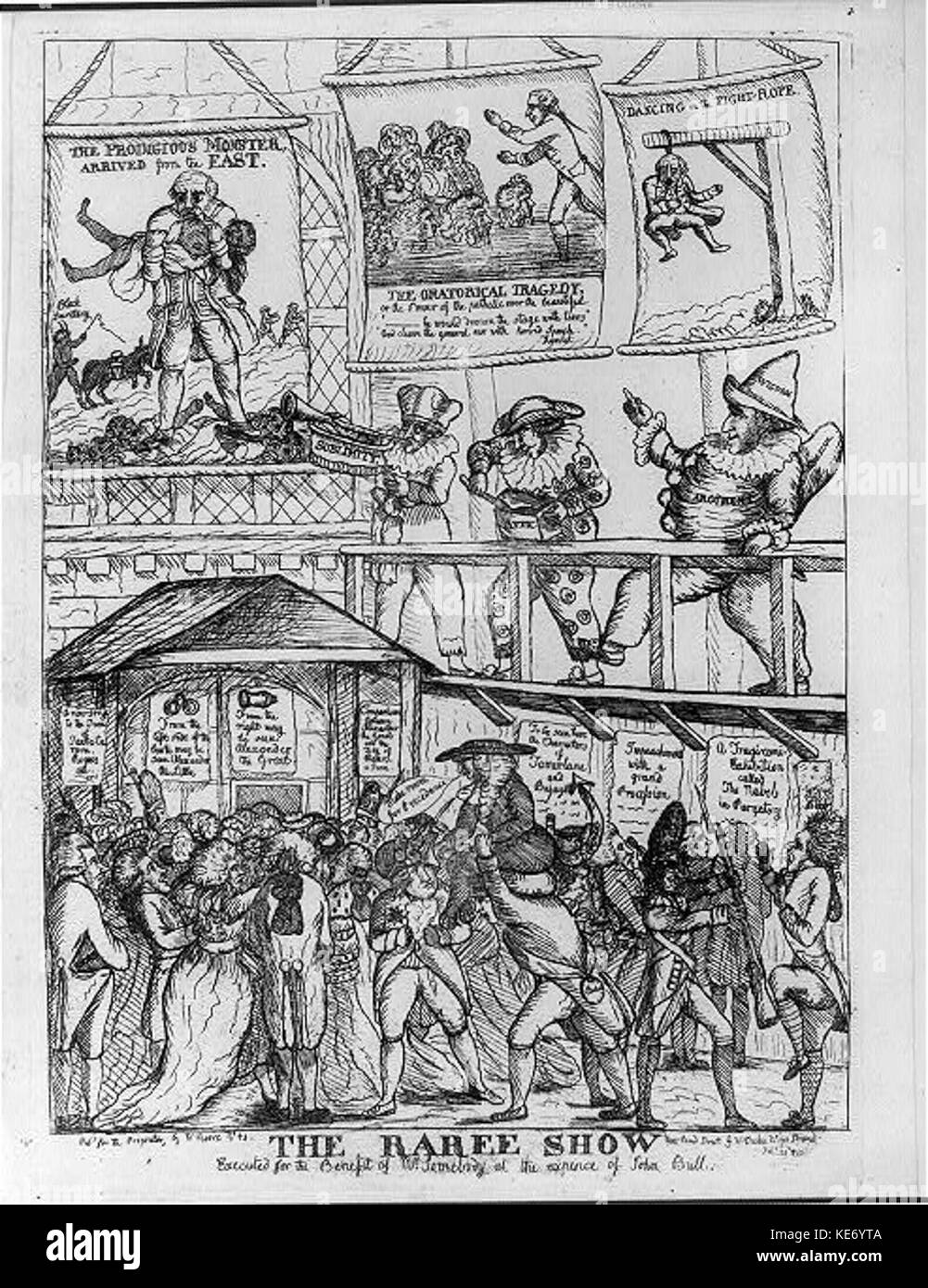 The raree show LCCN2006689485 Stock Photo - Alamy