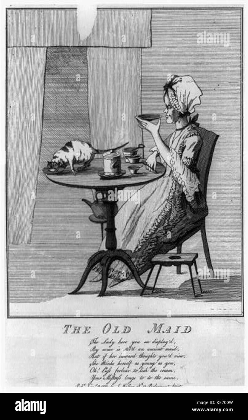 The old maid LCCN89712397 Stock Photo - Alamy